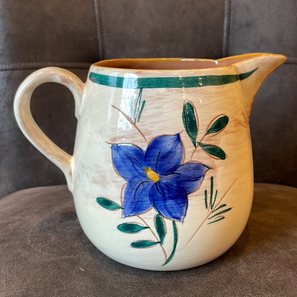 Stangl | Accents | Stangl Hand Painted Large Glazed Potery Pitcher 96s ...